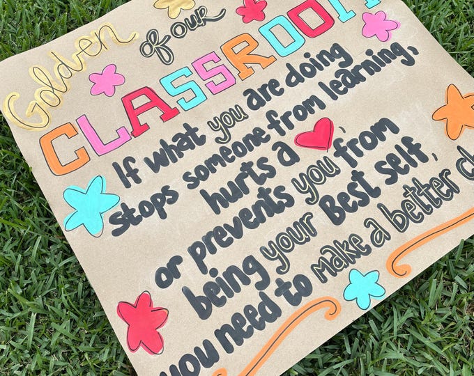 Hand Painted Banner, Custom Banner, Teacher, First Day of School ...