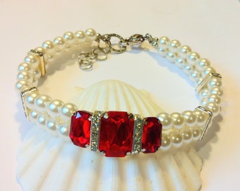 Ruby Necklace Cat - Etsy