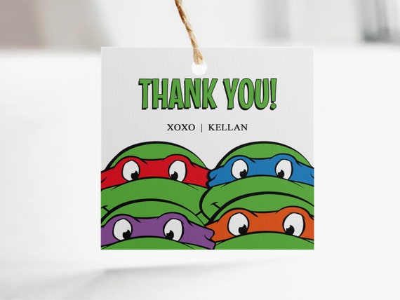 Teenage Mutant Ninja Turtle Favor Tags | INSTANT DOWNLOAD | Favor Tags ...