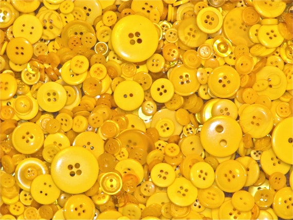 500g Yellow Buttons Many Shapes Sizes Colours Styles and - Etsy