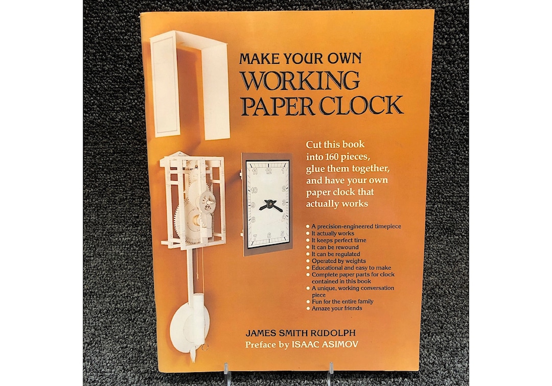 Paper Clock Paper Model 1st Edition Softcover 1983 - Etsy