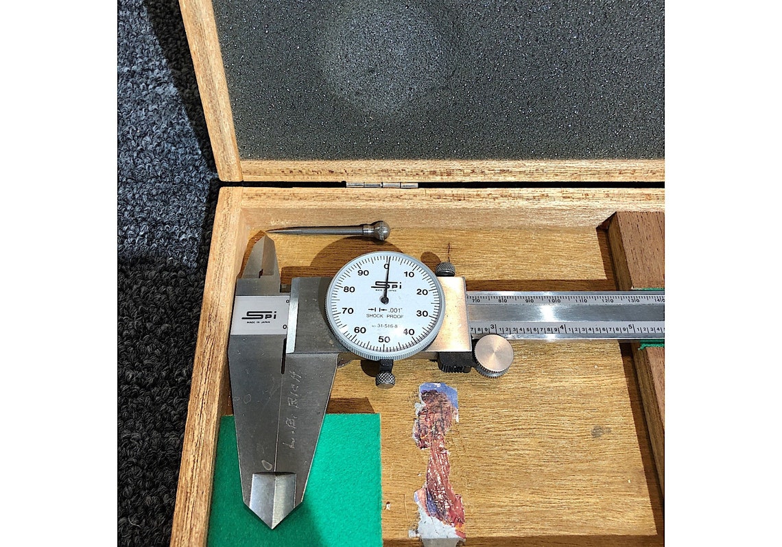 Precision Machinist Measuring Tools Dial Calipers Wooden Box - Etsy