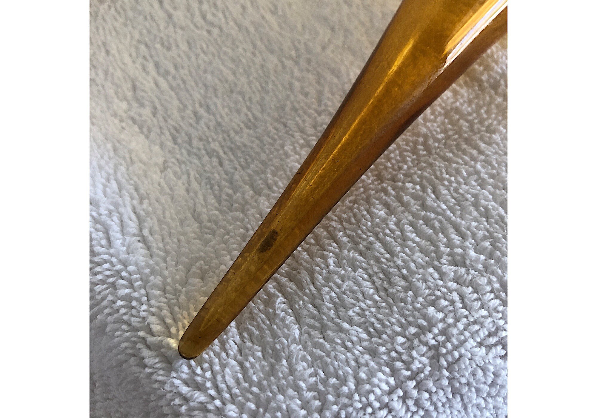 Transparent Amber Glass Spire Stopper Attributed to Blenko. - Etsy