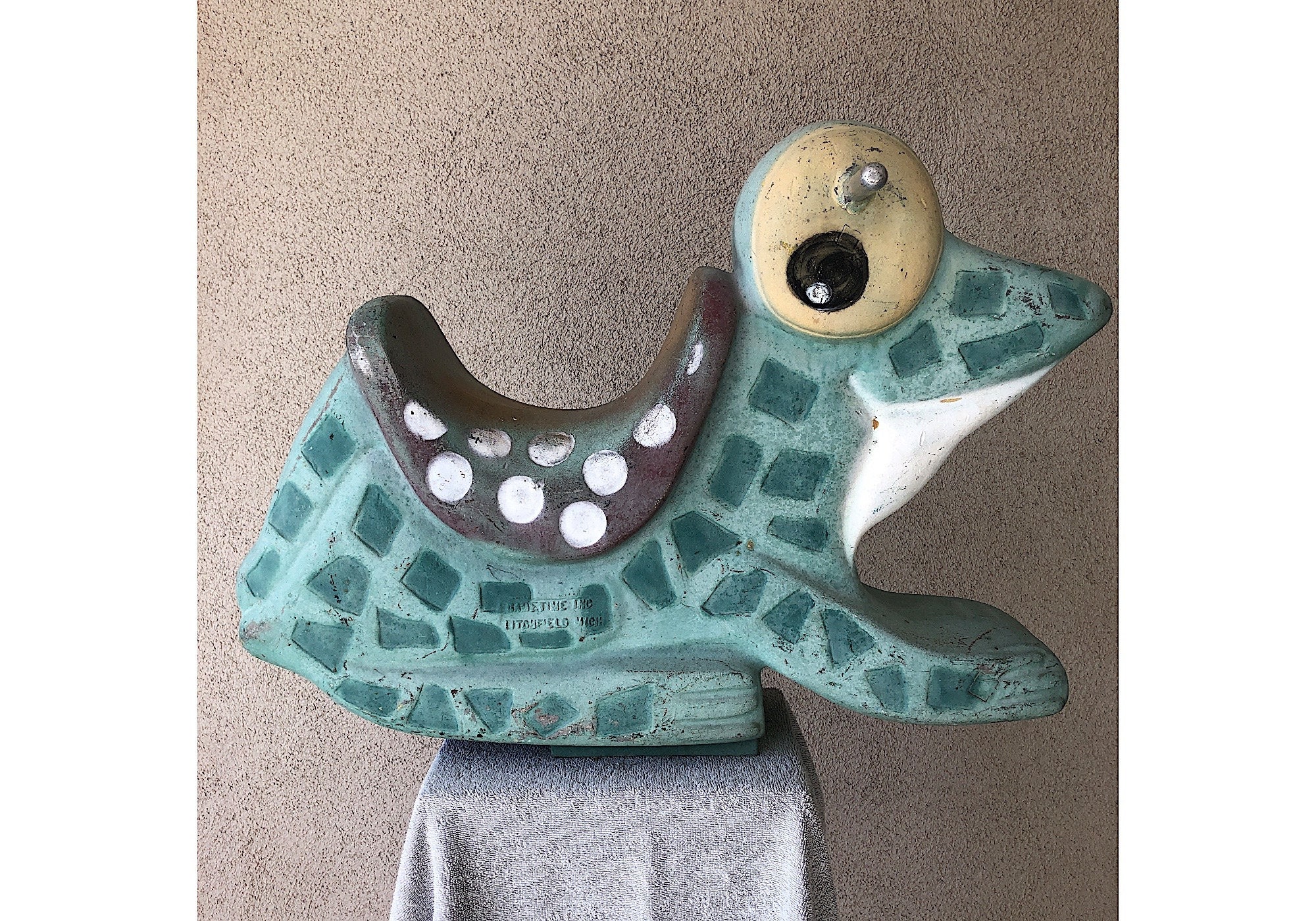 Cast Aluminum Frog Playground Spring Toy Scuplture - Etsy