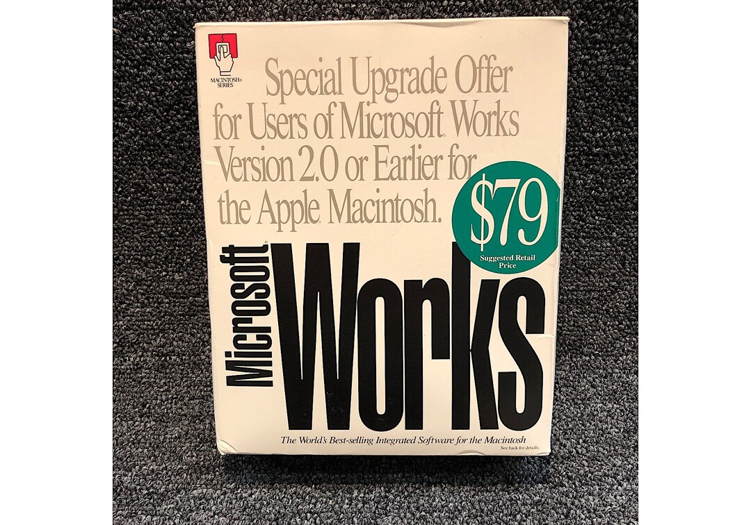 MS Works Ver 3.0 Integrated Mac Software Microsoft - Etsy
