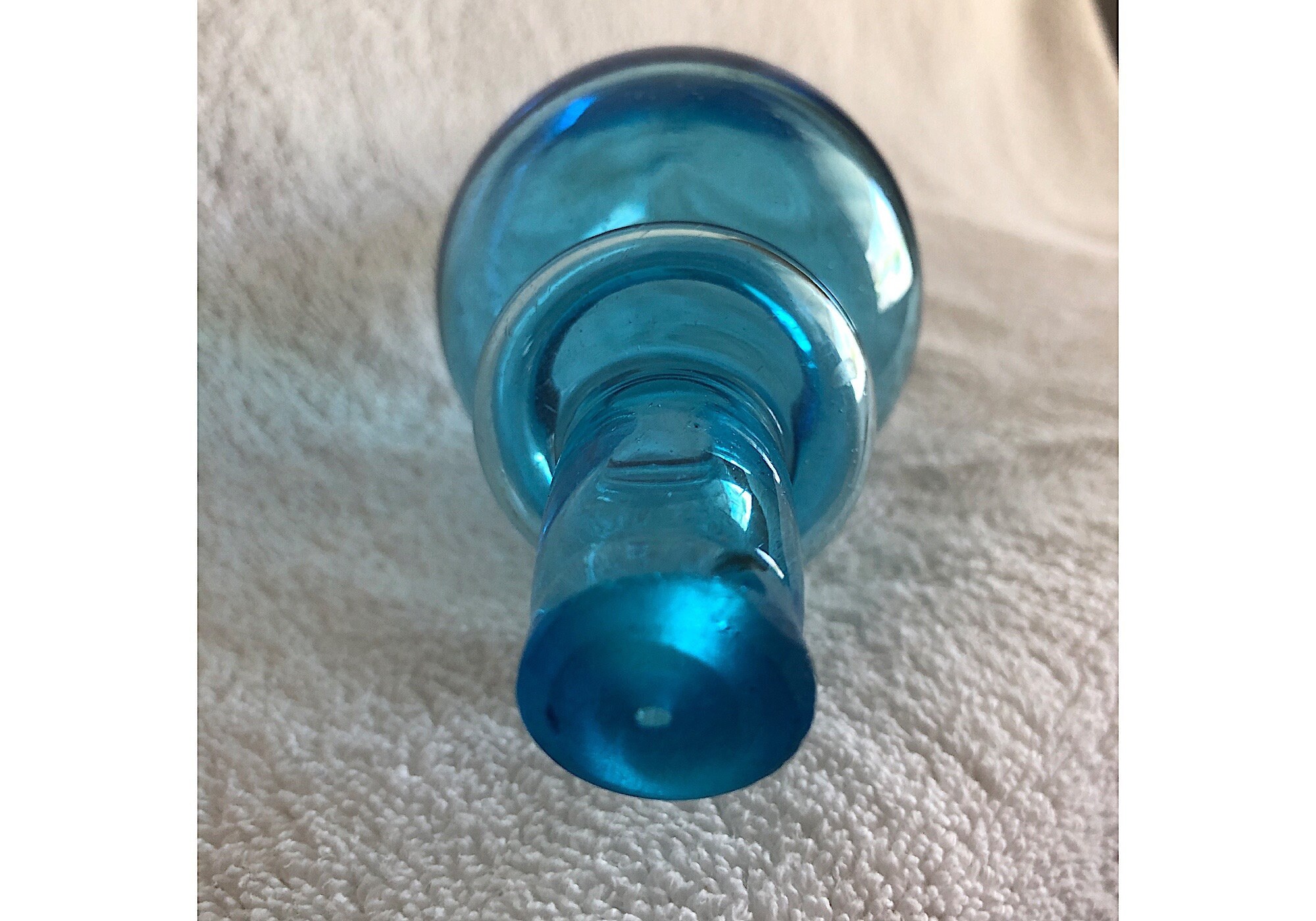 Transparent Blue Glass Spire Stopper Attributed to Blenko. - Etsy