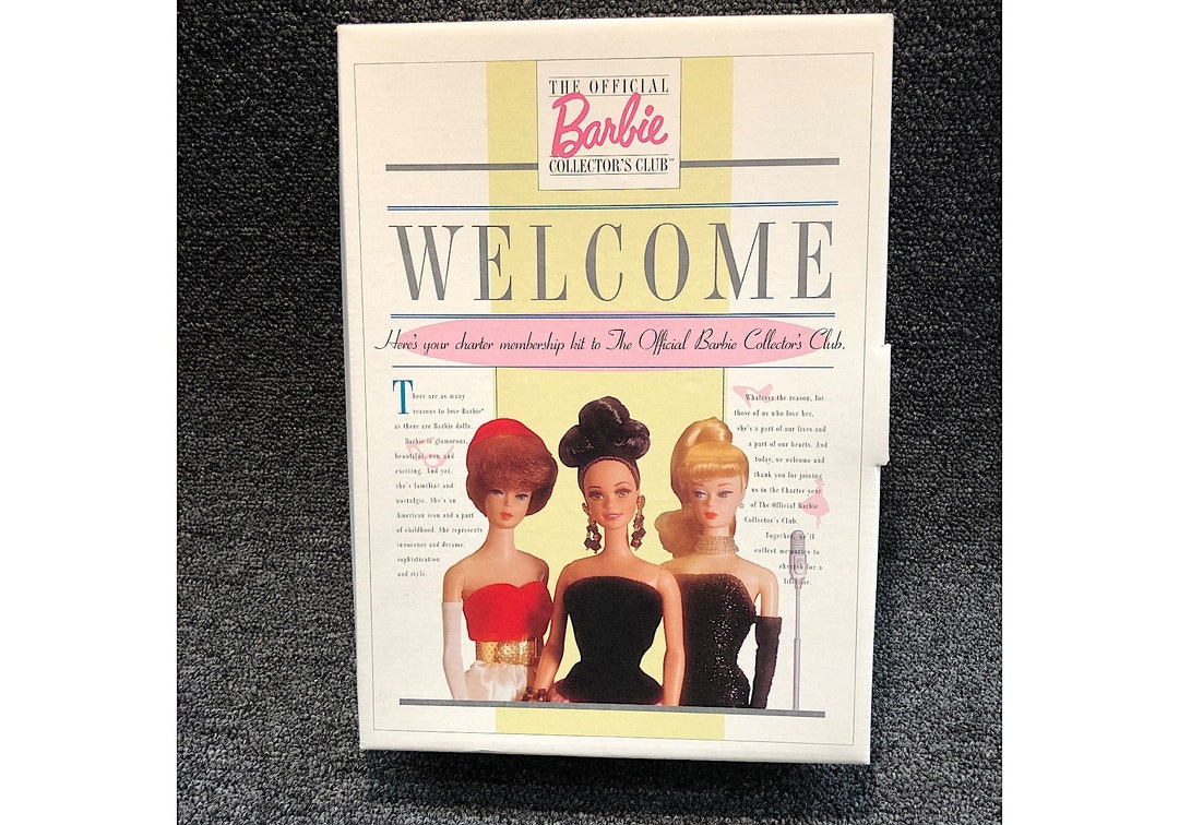 Barbie Doll Official Charter Membership Kit Barbie Collectors Club ...