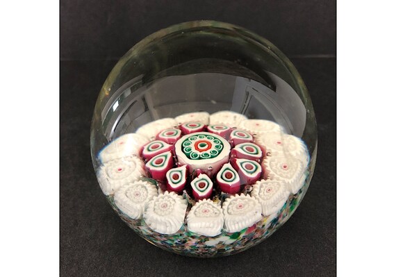 Italian Murano Millefiori Art Glass Paperweight With Cupcake - Etsy