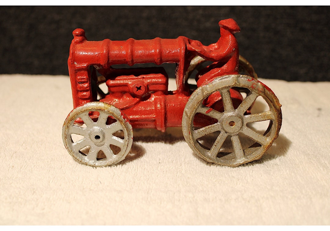 Cast Iron Model Toy Tractor - Etsy