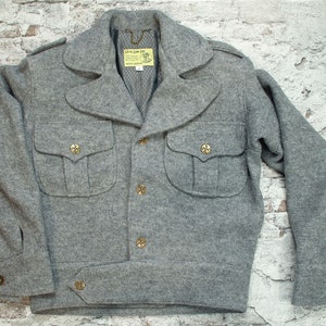 1940s Vintage Style Repro Ike Jacket or Eisenhower Jacket in Grey ...