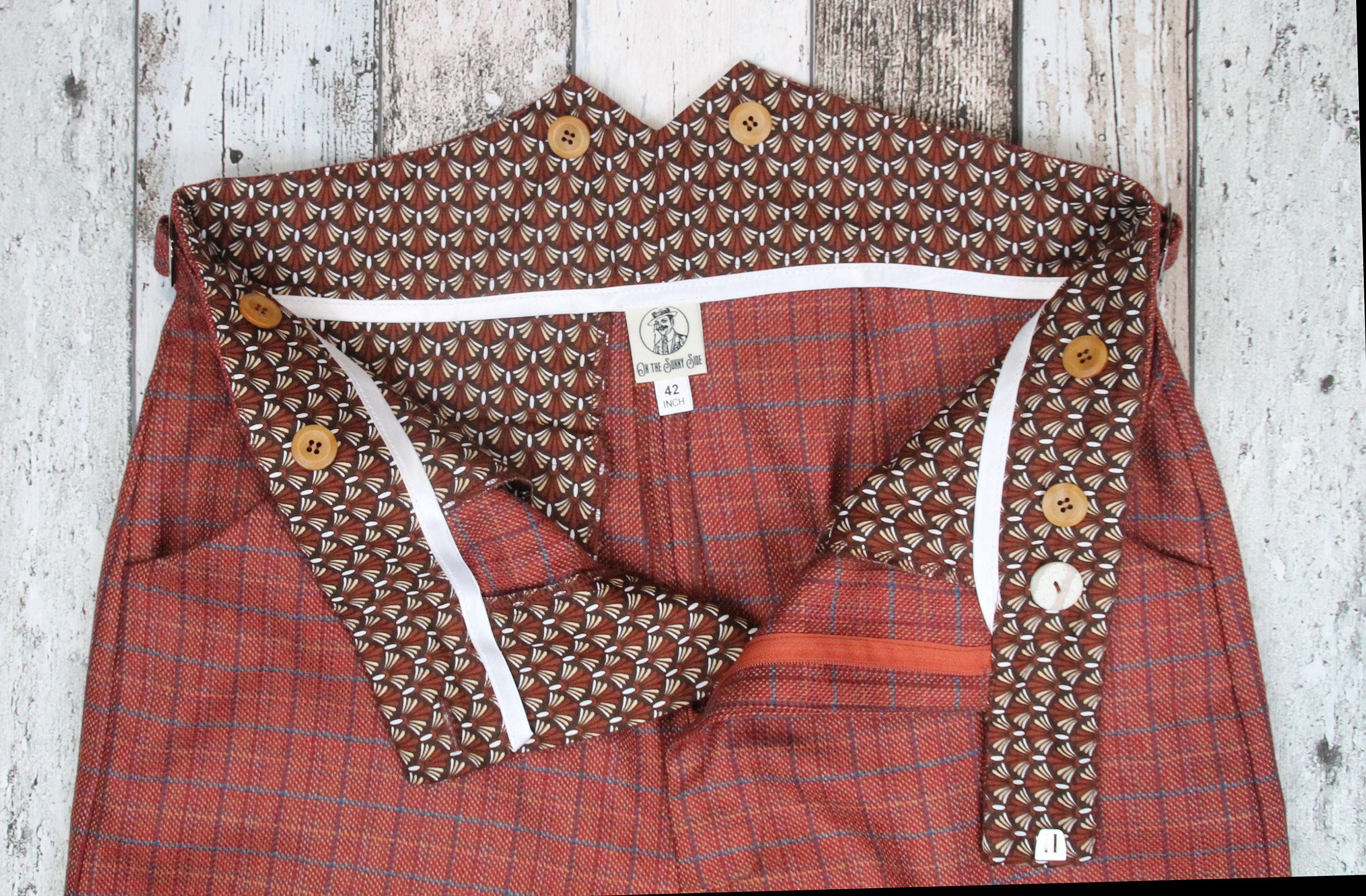 Ladies Knickerbockers – Red Check Wool Tweed Cycling Breeches, Vintage ...