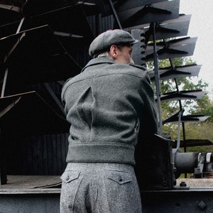 1940s Vintage Style Repro Ike Jacket or Eisenhower Jacket in Grey ...