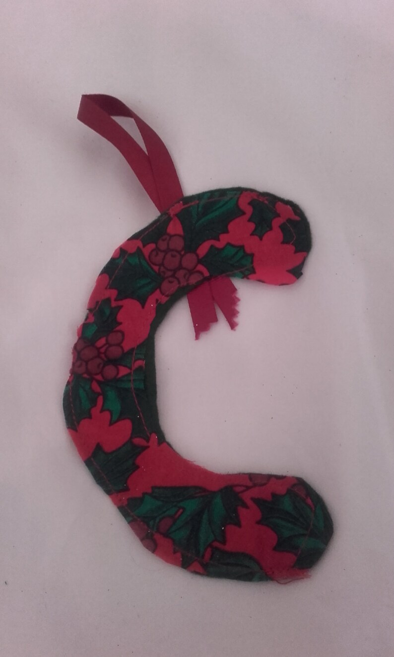 C Initial Christmas Decoration - Etsy
