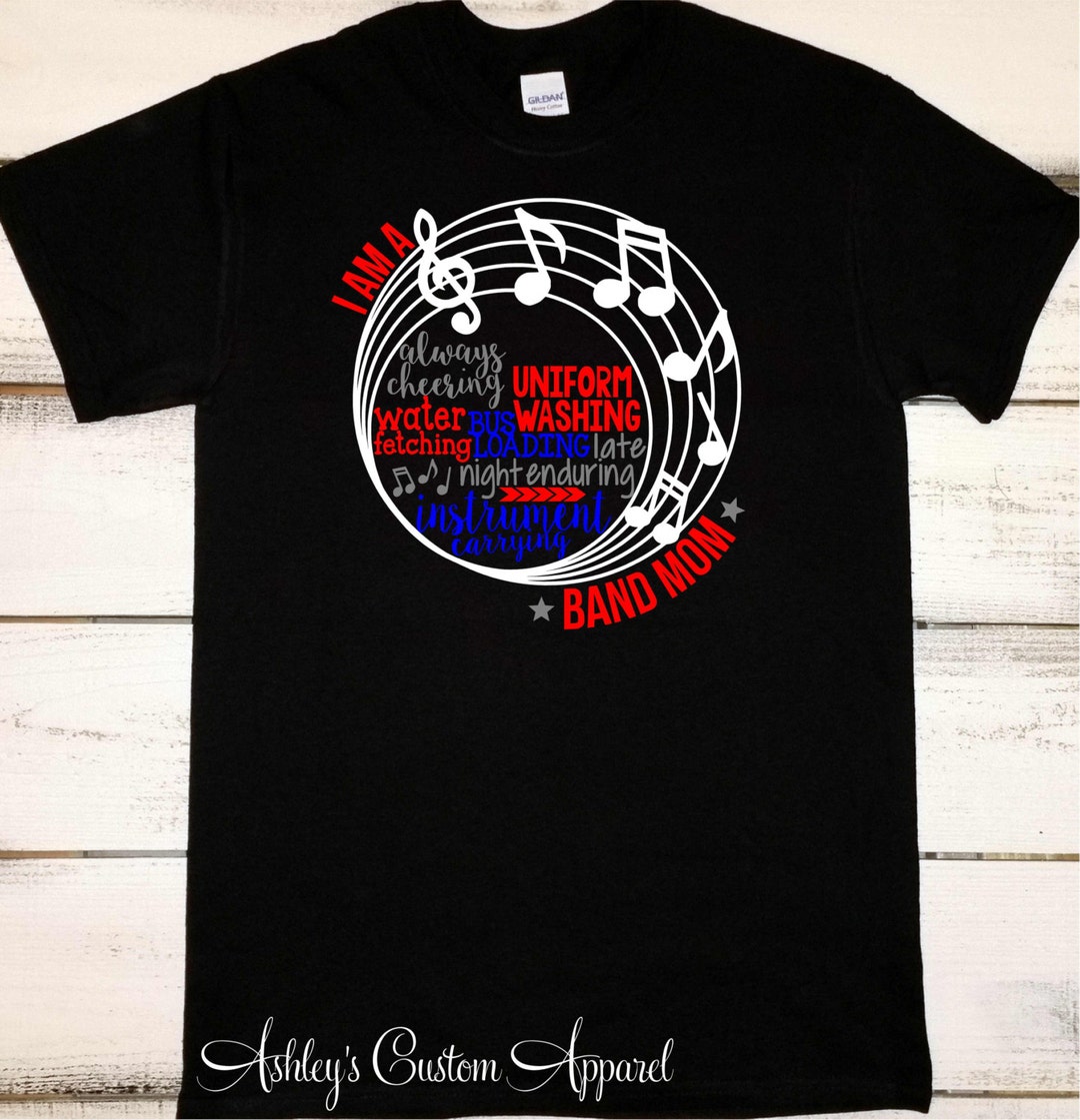 Band Mom Shirt, Band T-shirts, Band Shirts, Proud Band Mom, School ...