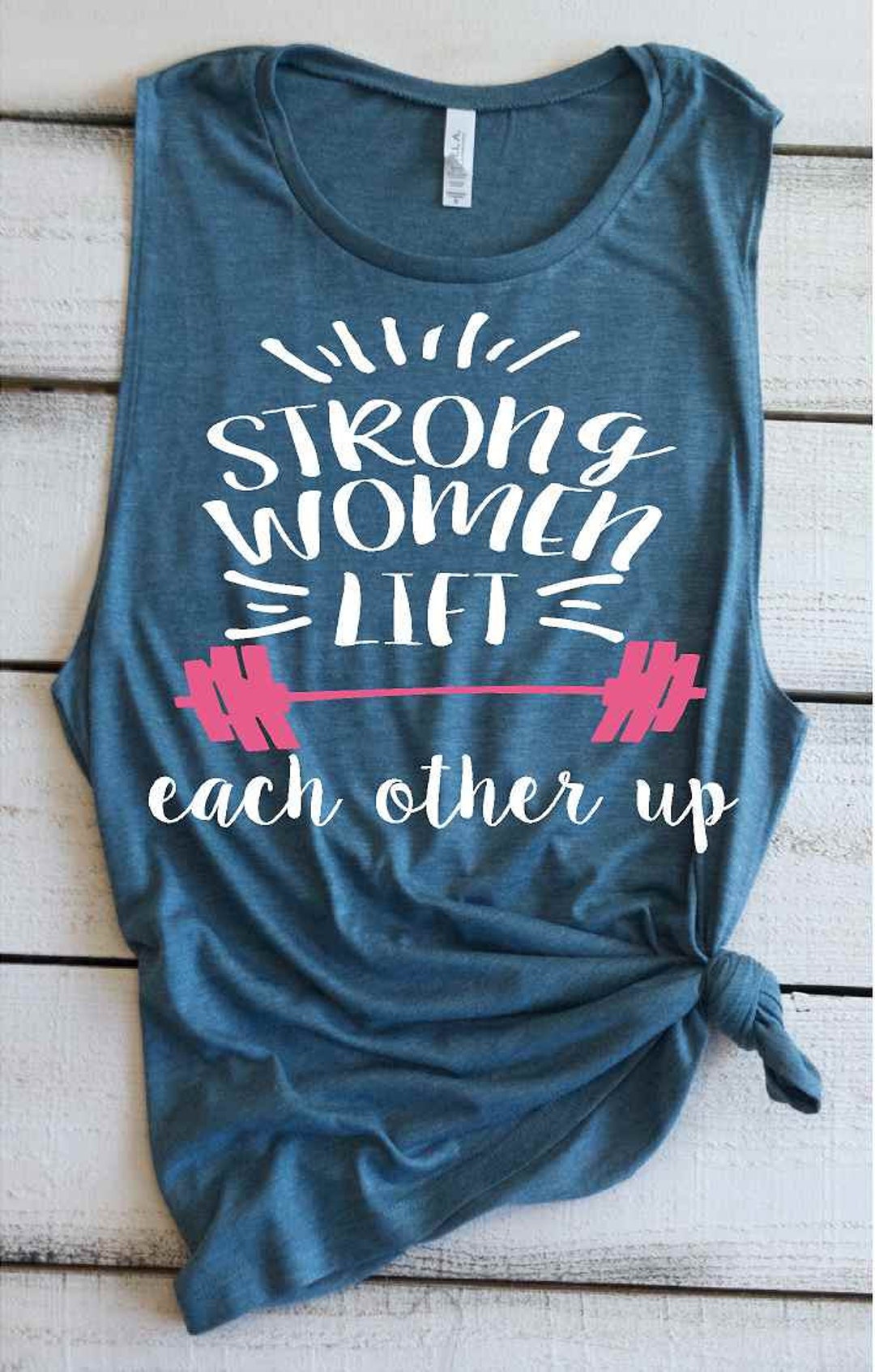 Strong Women Lift Each Other up Ladies Workout Tank Tops Inspirational ...