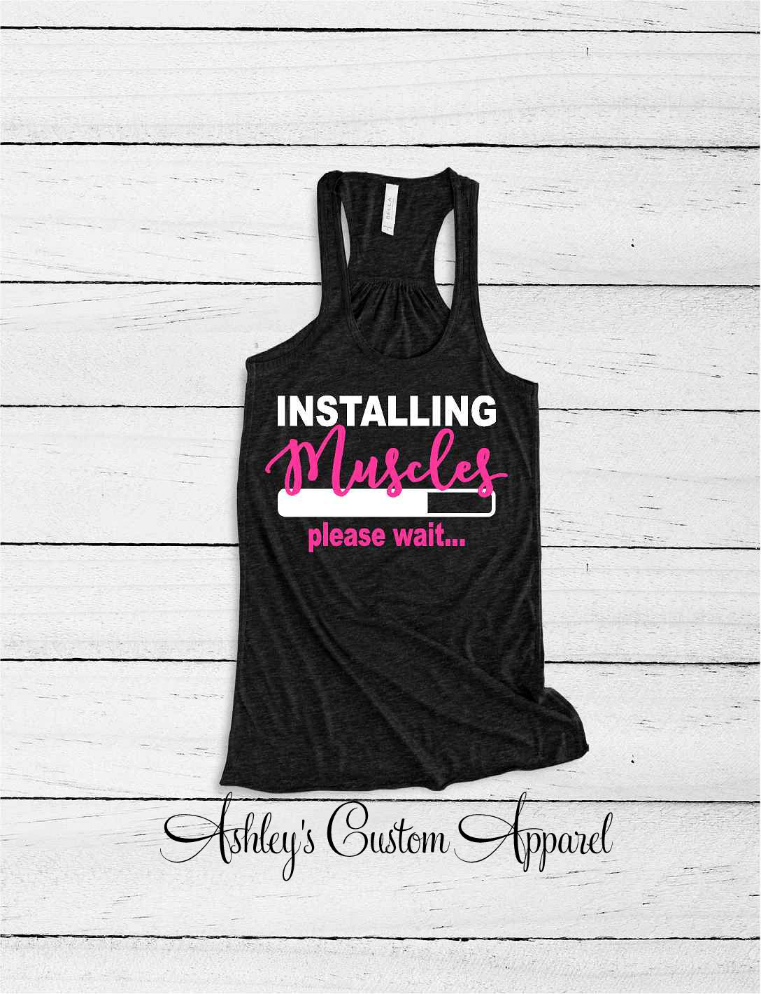 Installing Muscles Womens Workout Tank Tops Fitness Muscle - Etsy