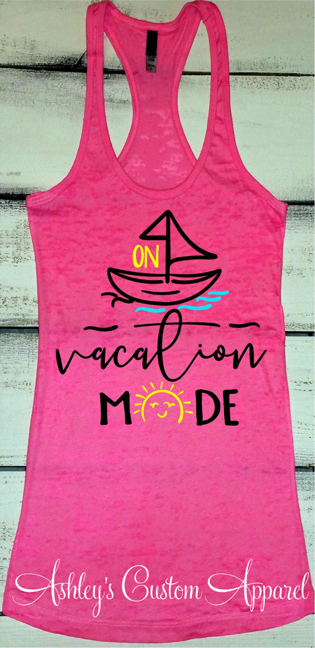 Vacation Shirts on Vacation Mode Vaca Mode Tank Top Boating Tank Top ...
