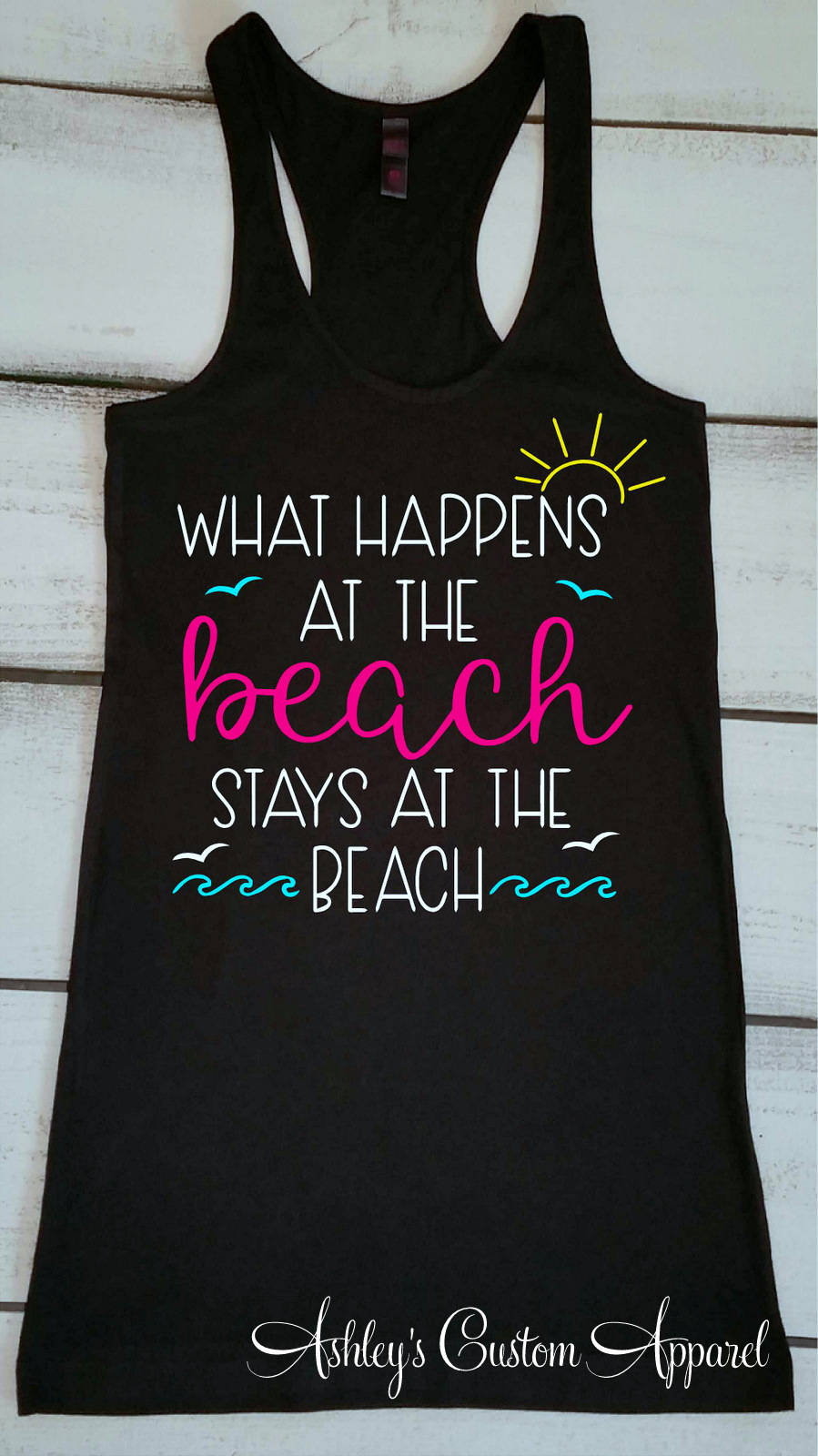 Funny Beach Shirts What Happens at the Beach Stays at the | Etsy