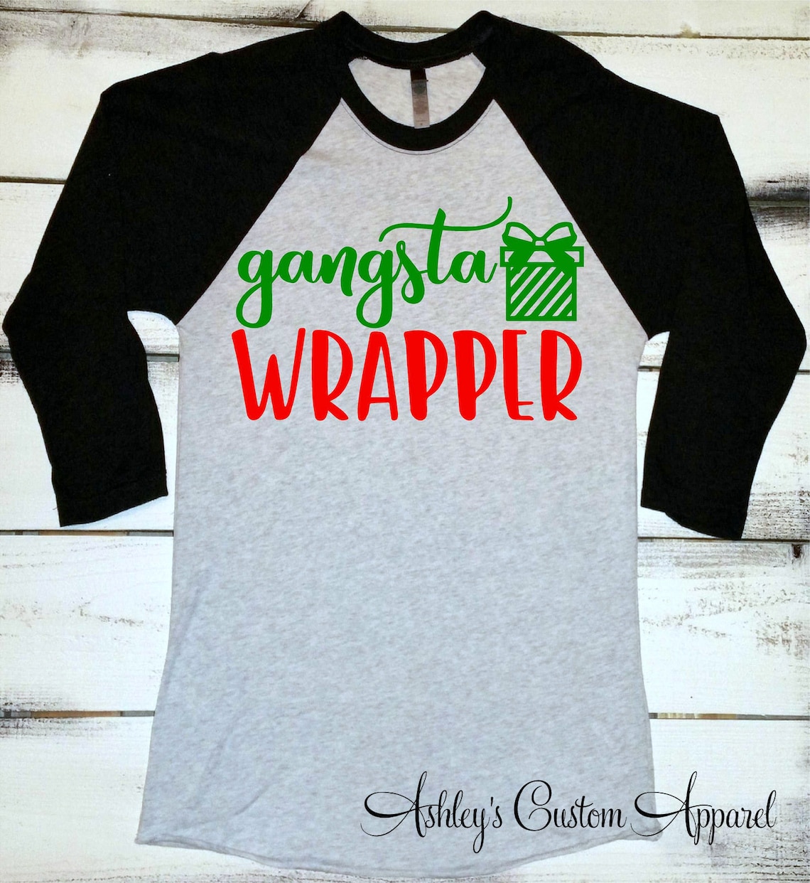 Christmas Shirts Gangsta Wrapper Shirt Funny Christmas | Etsy