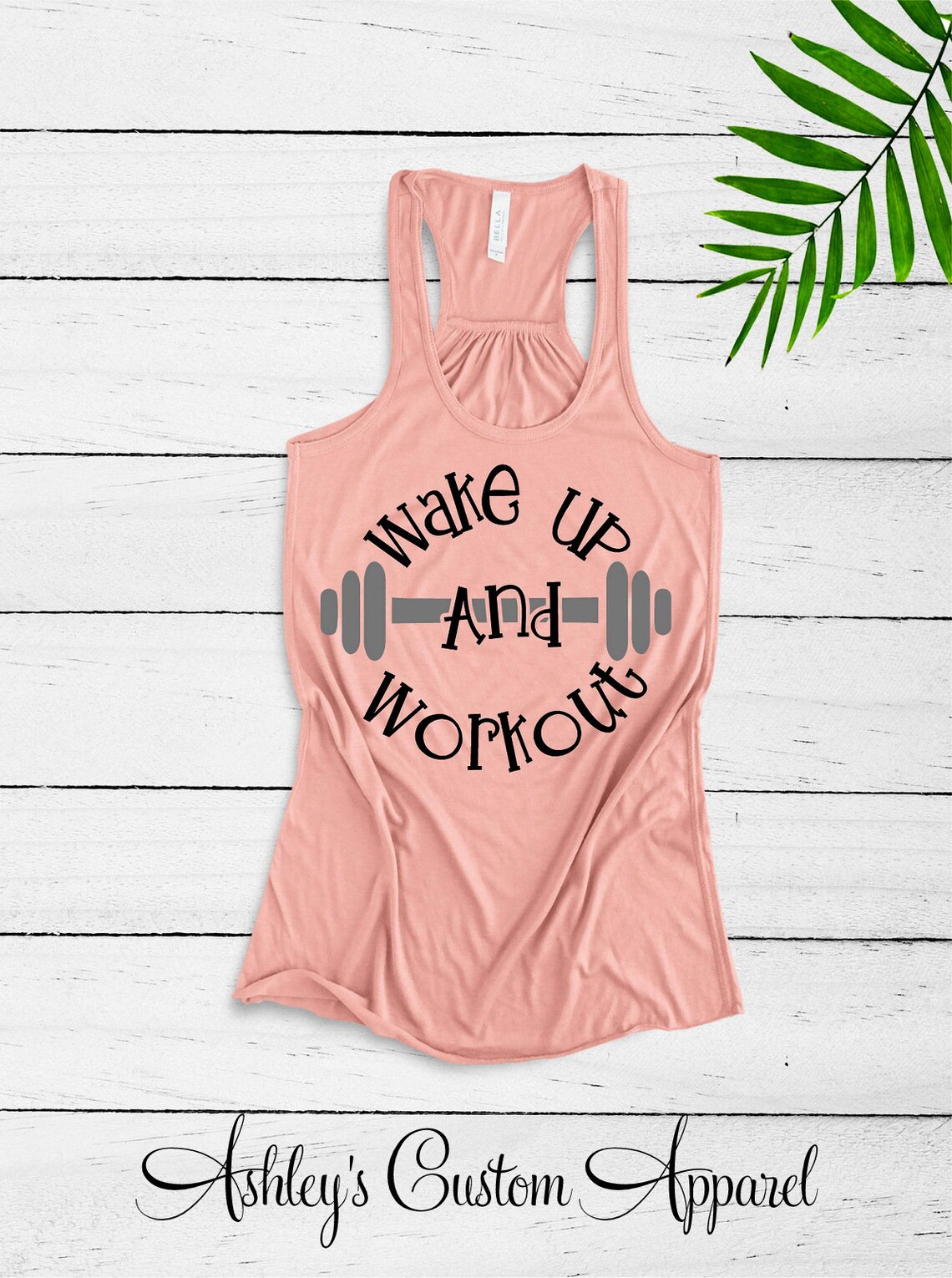 Womens Workout Tank Tops Wake Up And Workout Cute Fitness | Etsy