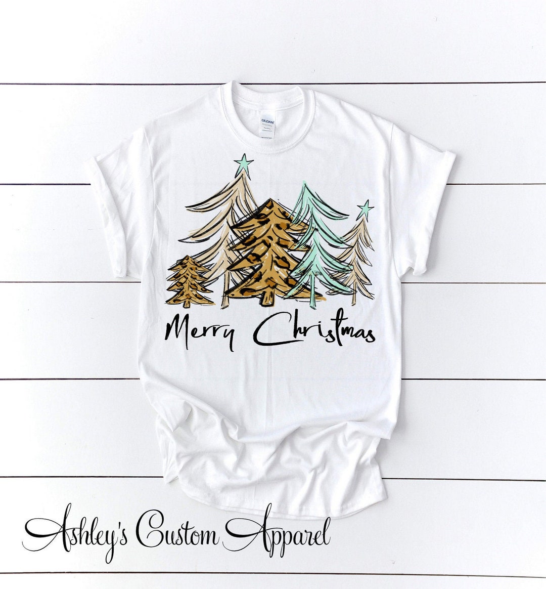 Merry Christmas Shirt Christmas Tree Tshirt Christmas Shirts for Women ...