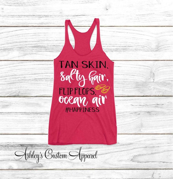 Beach Shirts for Women Salty Air and Hair Cruise Shirts | Etsy