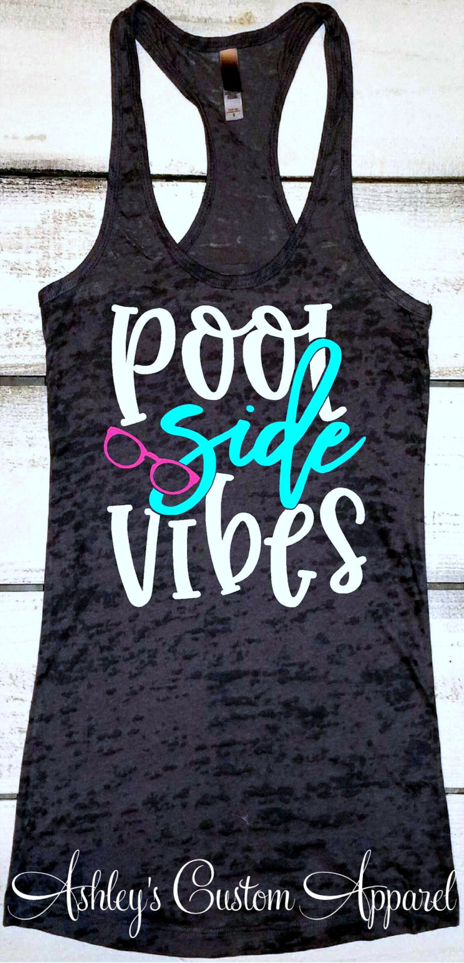Pool Side Vibes Swimsuit Coverup Swimming Pool Party Tshirt | Etsy