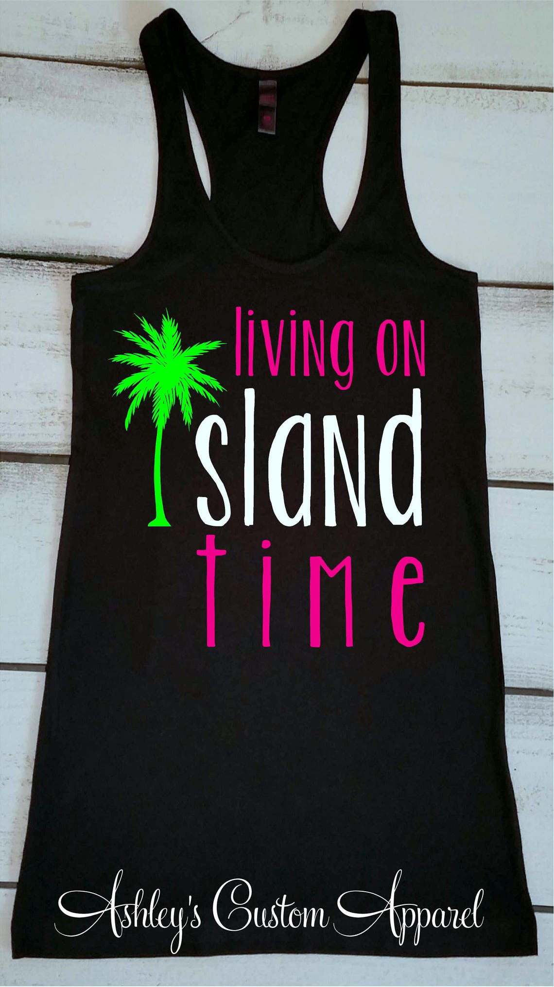 Island Time Shirt Beach Vacation Top Living on Island Time | Etsy