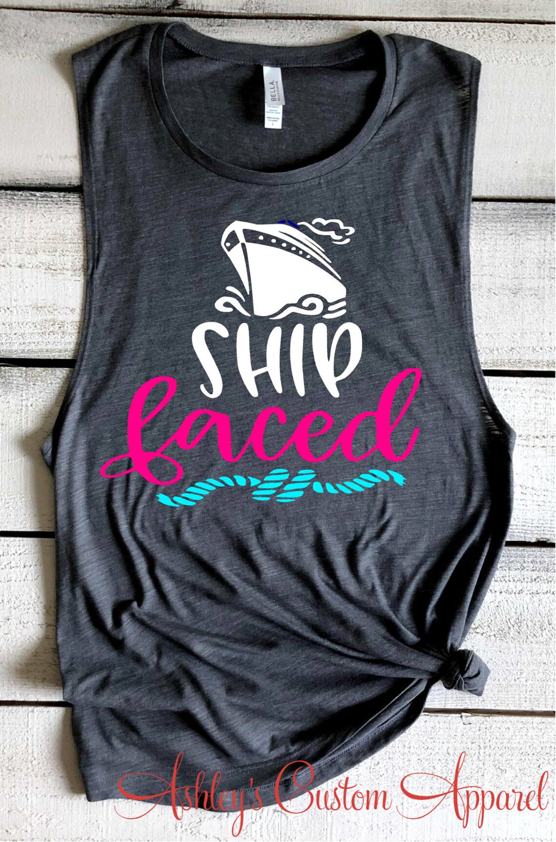 Ship Faced Tank Top Cruise Shirts for Women Ship Faced and - Etsy