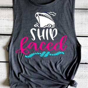 Ship Faced Tank Top Cruise Shirts for Women Ship Faced and - Etsy