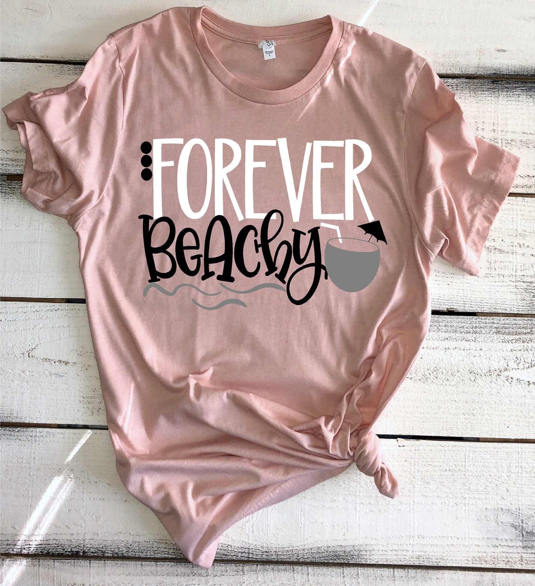 Beach Shirts for Women Forever Beachy Funny Beach Shirt Beach Vacation ...