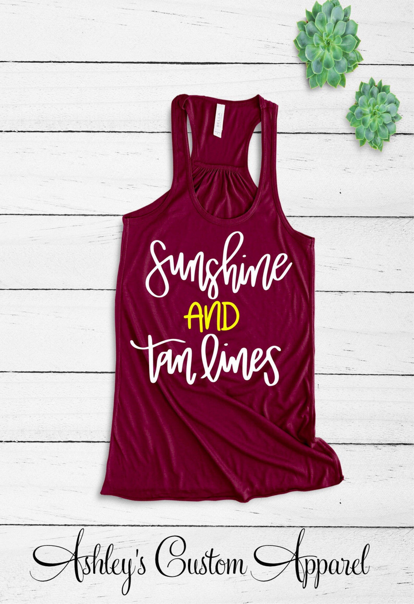 Sunshine and Tan Lines Cute Summer Tank Tops Beach Coverup - Etsy