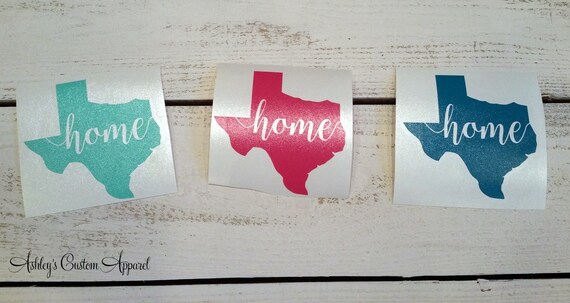 Texas Decal Home Texas Decal Vinyl Decals Texas Stickers | Etsy