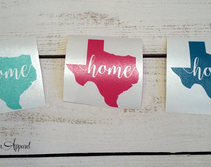 Texas Decal, Home Texas Decal, Vinyl Decals, Texas Stickers, Home ...