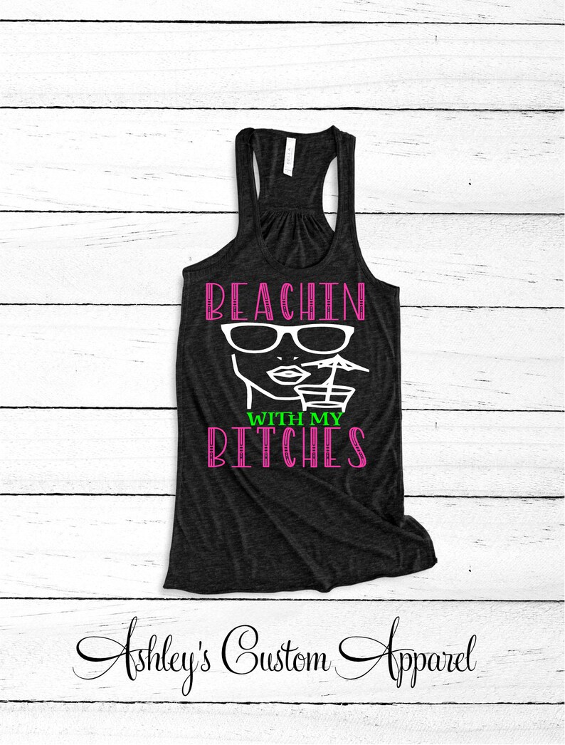 Funny Beach Shirts Summer Beach Vacation Coverup Beachin With - Etsy