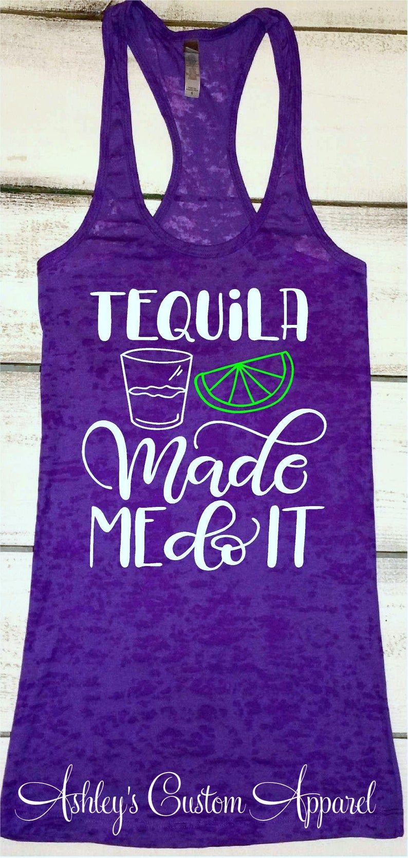 Funny Drinking Shirt Tequila Made Me Do It Girls Weekend Trip | Etsy