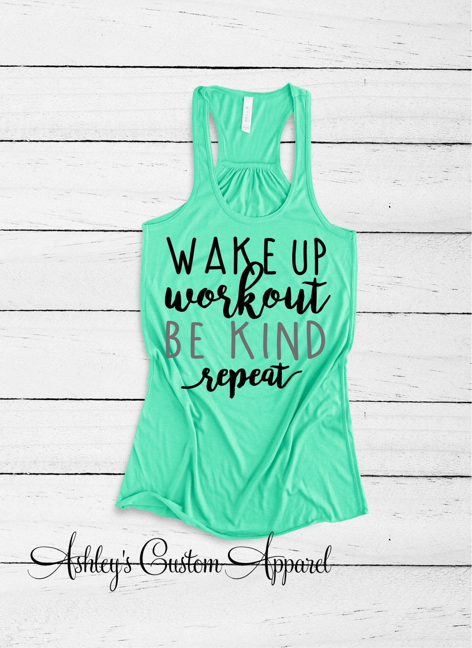 Inspirational Workout Tanks for Women Fitness Apparel Wake up | Etsy