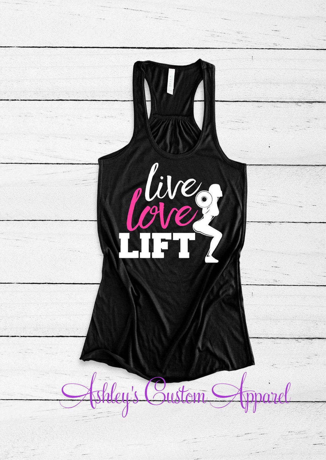 Live Love Lift Tank, Womens Fitness, Workout Tank Top, Girls Who Lift ...