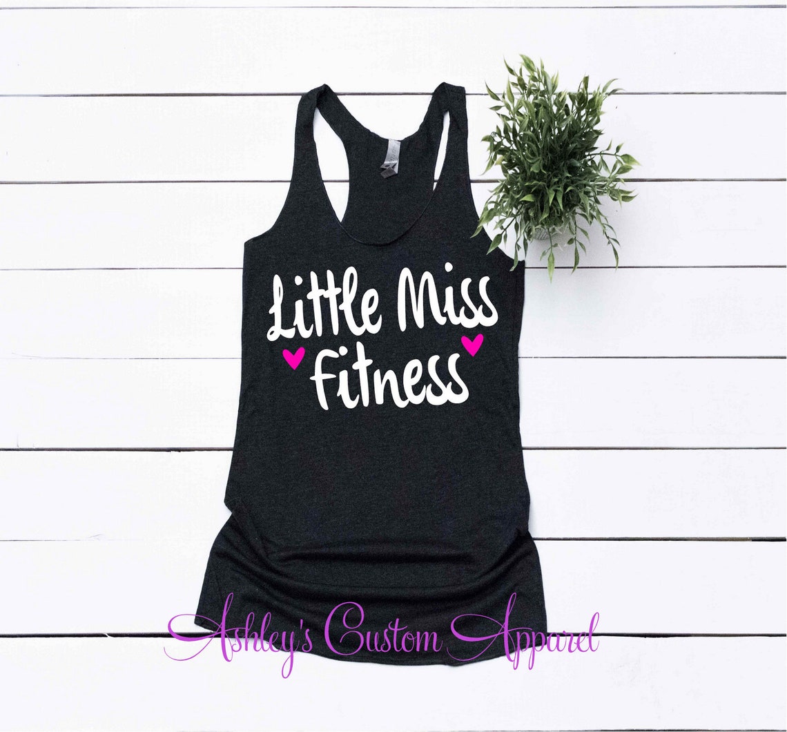 Little Miss Fitness Funny Work Out Shirt Women's Workout - Etsy