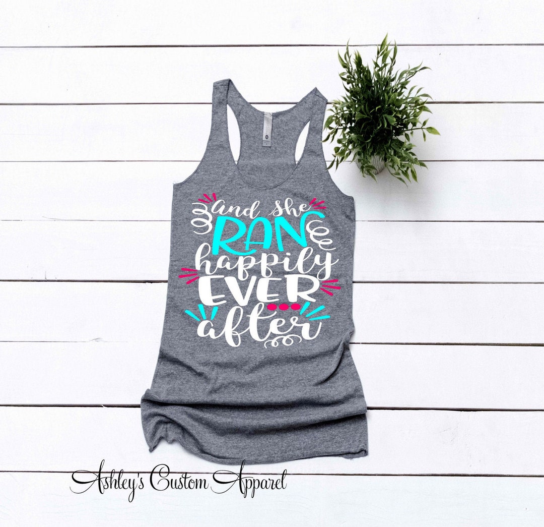Women's Running Tank Top, Funny Running Shirts, Motivational Fitness ...