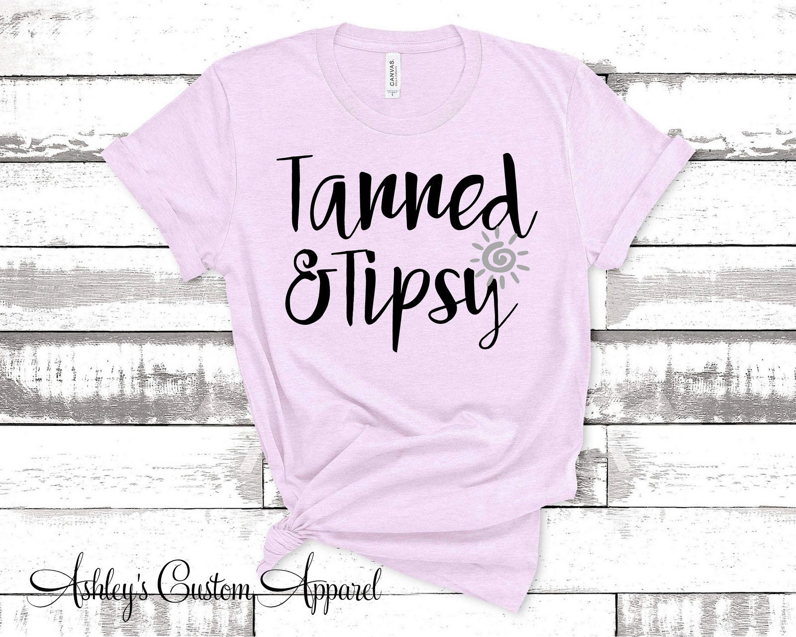 Tanned and Tipsy Cute Summer Shirts Beach Shirts Sunshine and | Etsy