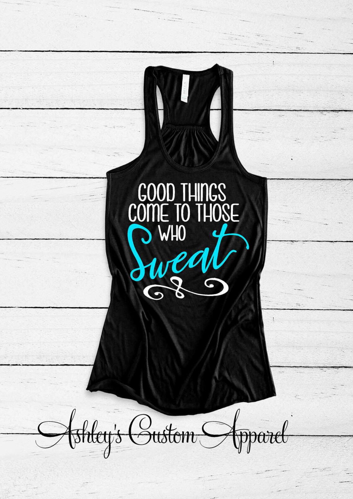Fitness Tank Womens Workout Tank Top Good Things Come To Etsy