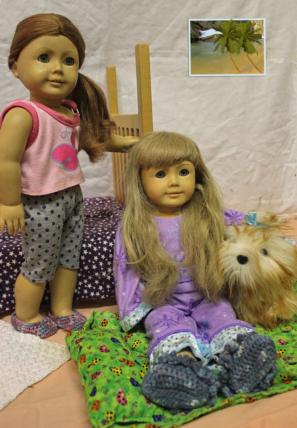 Purple Moccasin 18 Doll Slippers - Etsy