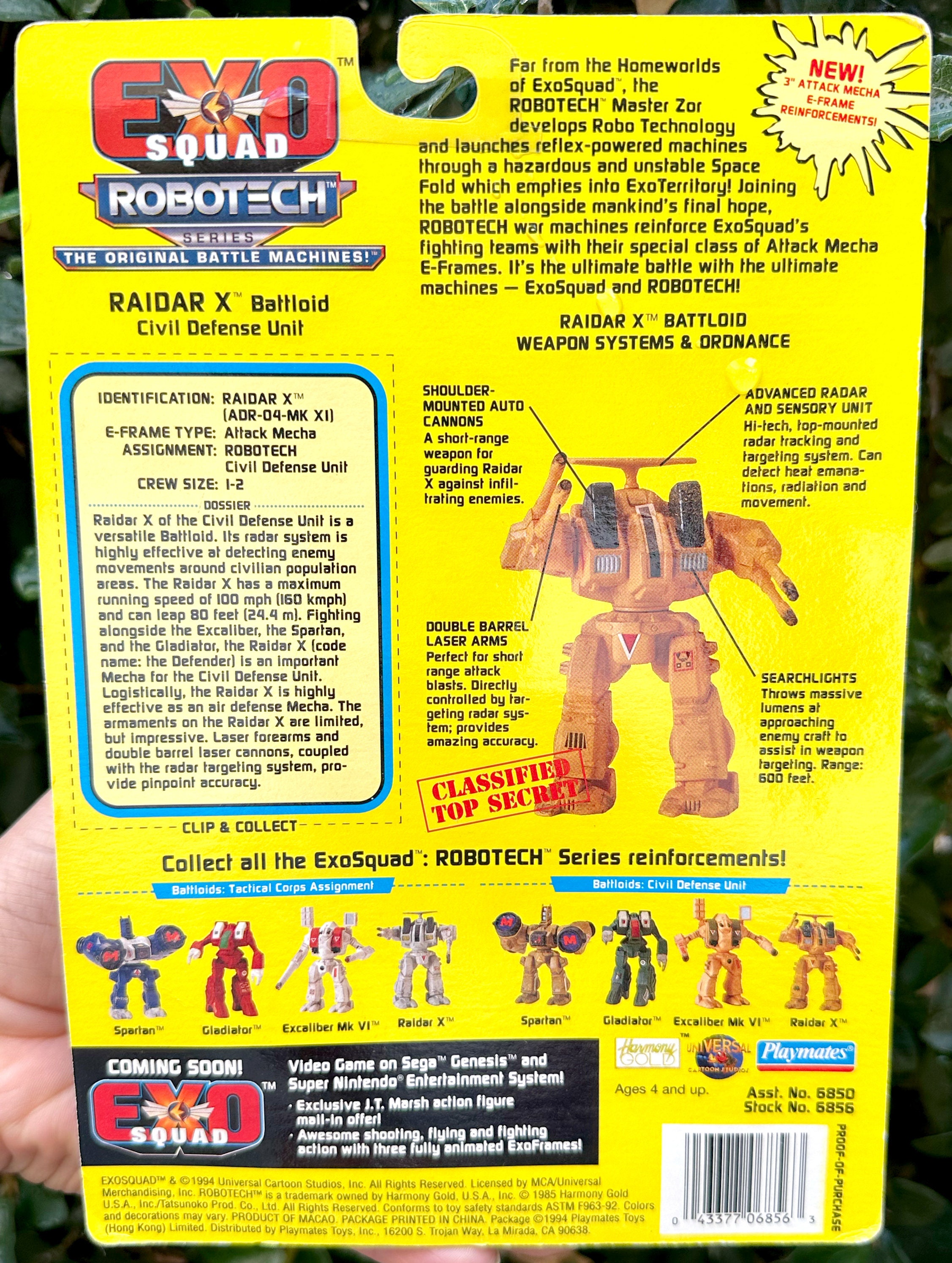 EXO Squad Raider X Battloid Civil Defense Unit Macross Robotech ...