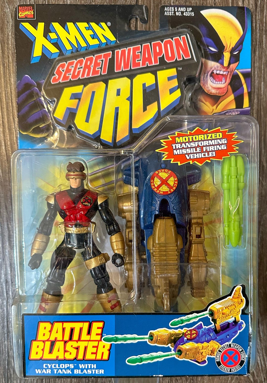 Marvel Comics X-men: Cyclops Secret Weapon Force With War Tank Blaster ...