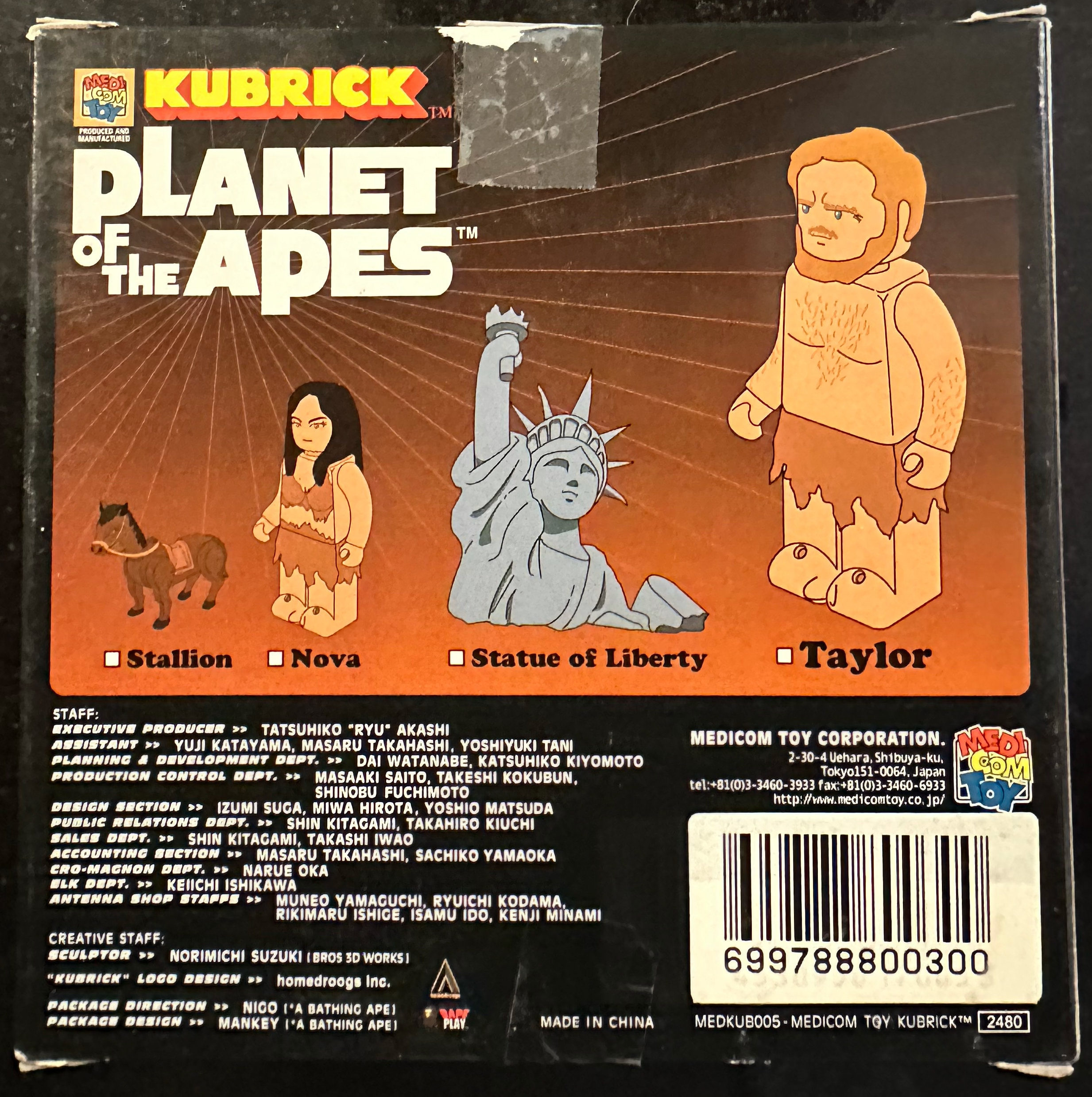 Planet of the Apes Medicom Kubrick Toys Taylor (missing Statue of ...