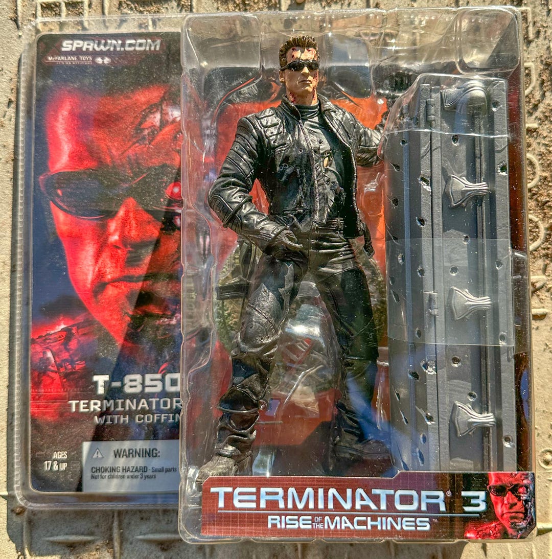 Vintage Mcfarlane Toys T-850 Terminator With Coffin Terminator 7 ...