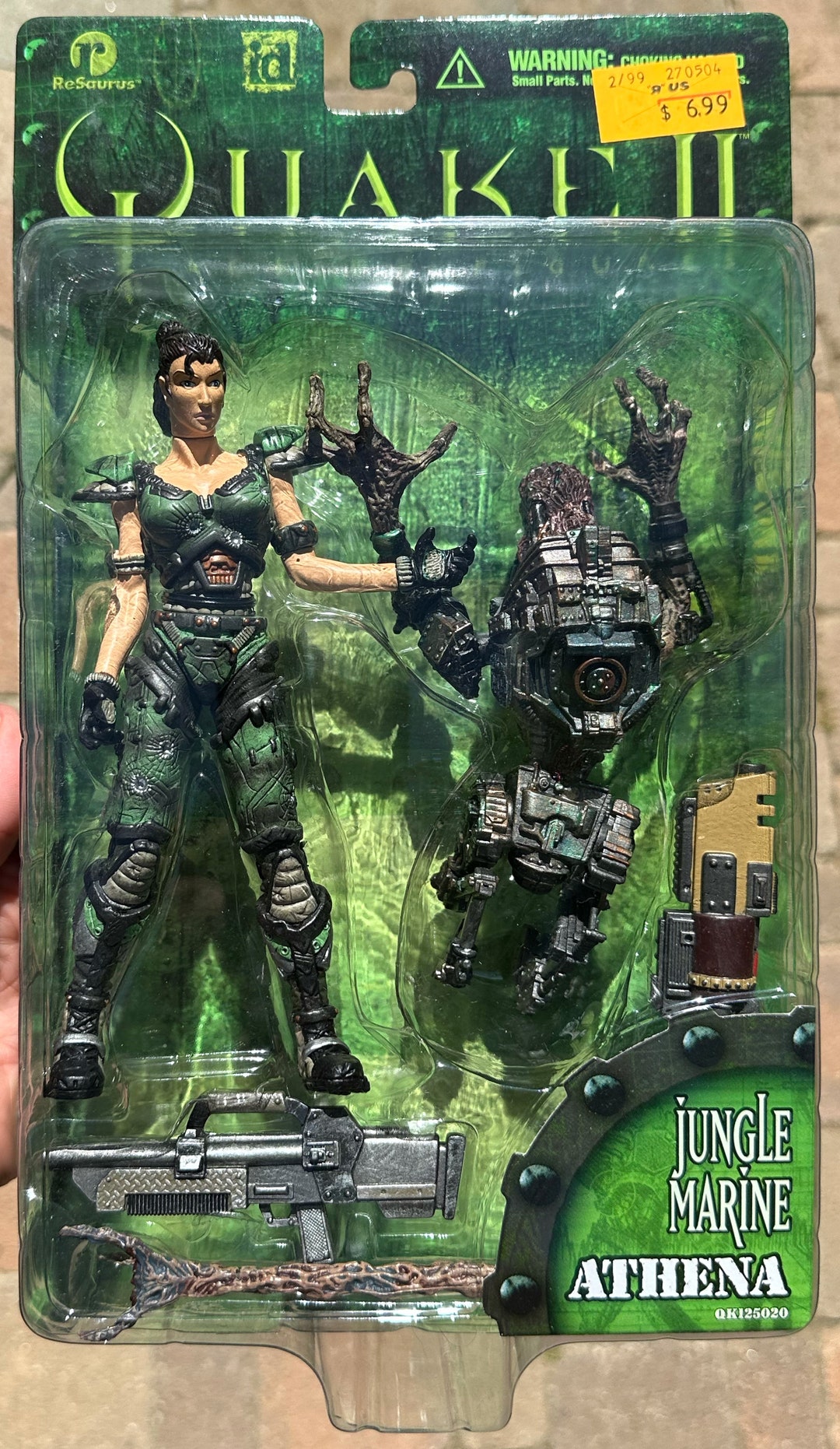 Vintage Quake II Jungle Marine Athena 6.5 Action Figure Resaurus Co ...