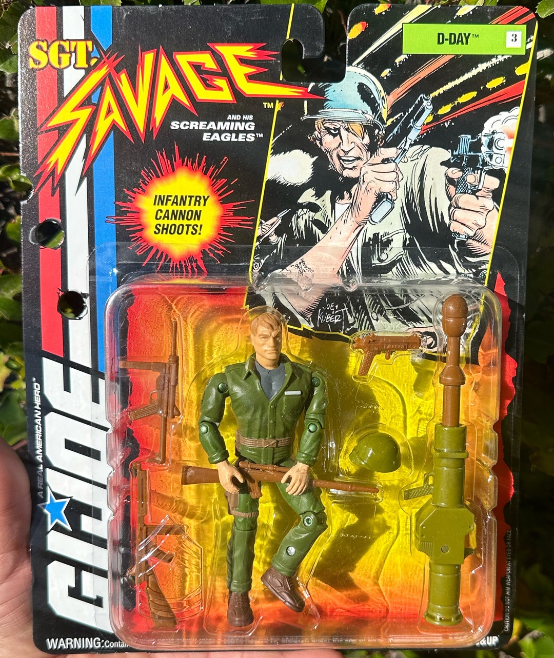 Vintage Hasbro GI Joe Sgt. Savage D-day 4.5 Action Figure Sealed 1994 ...