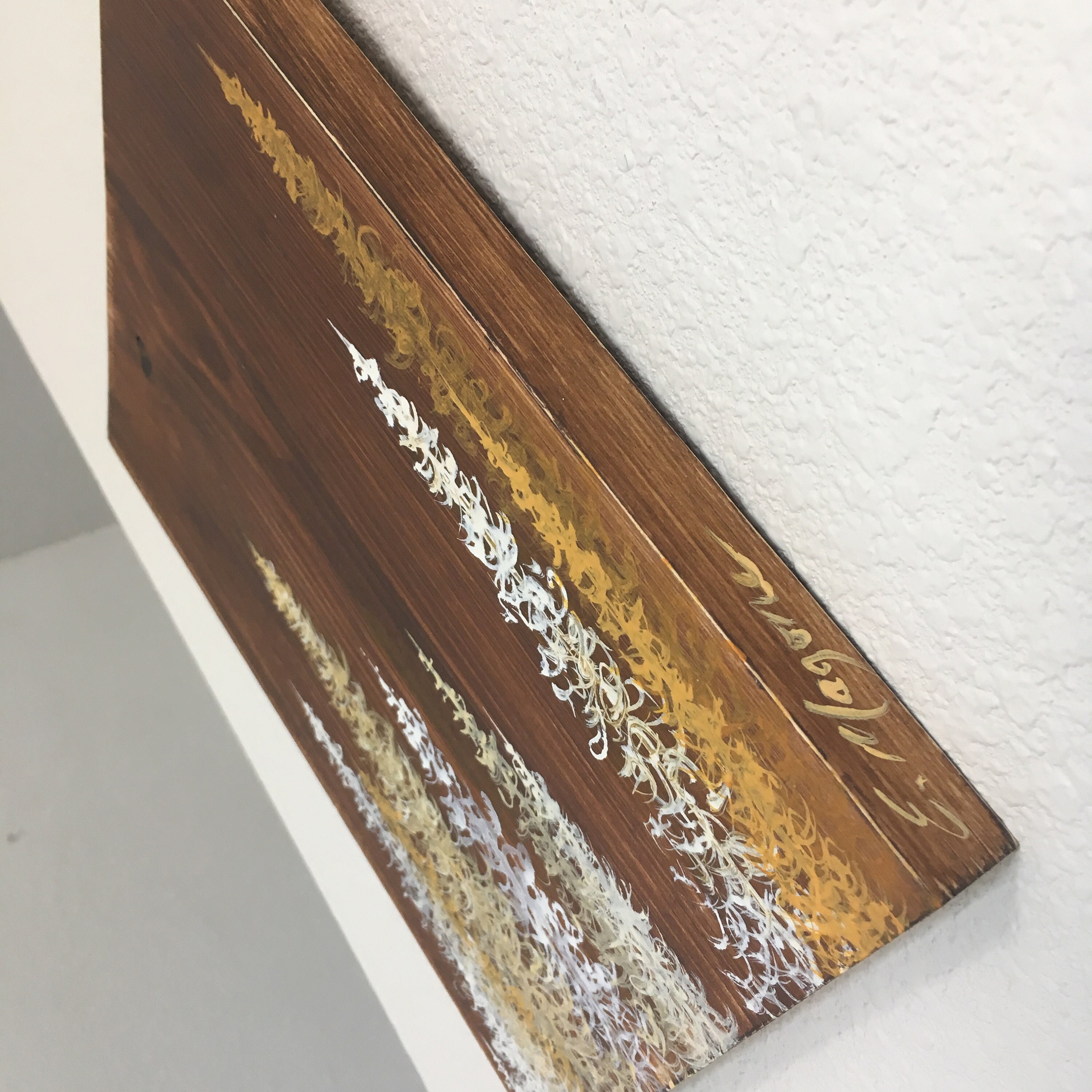 Original Tree Painting on Wood Tree Artwork Original - Etsy